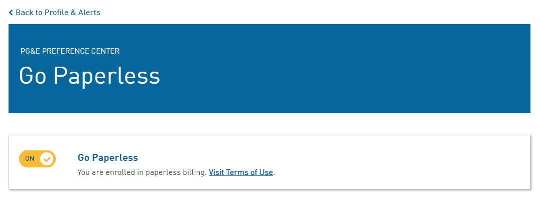 How do I go back to paper bills?