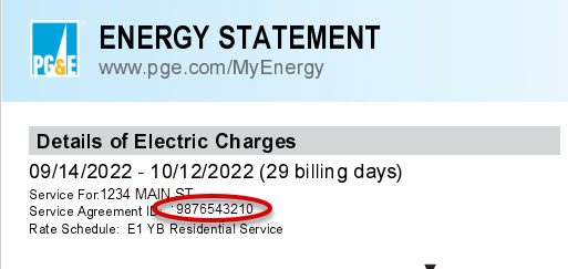 How do I find my Service Agreement Identification Number (SAID) to ...