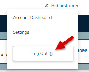 How do I log out of My Account?