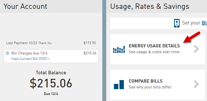 How do I view daily and hourly usage information? (Residential customers)